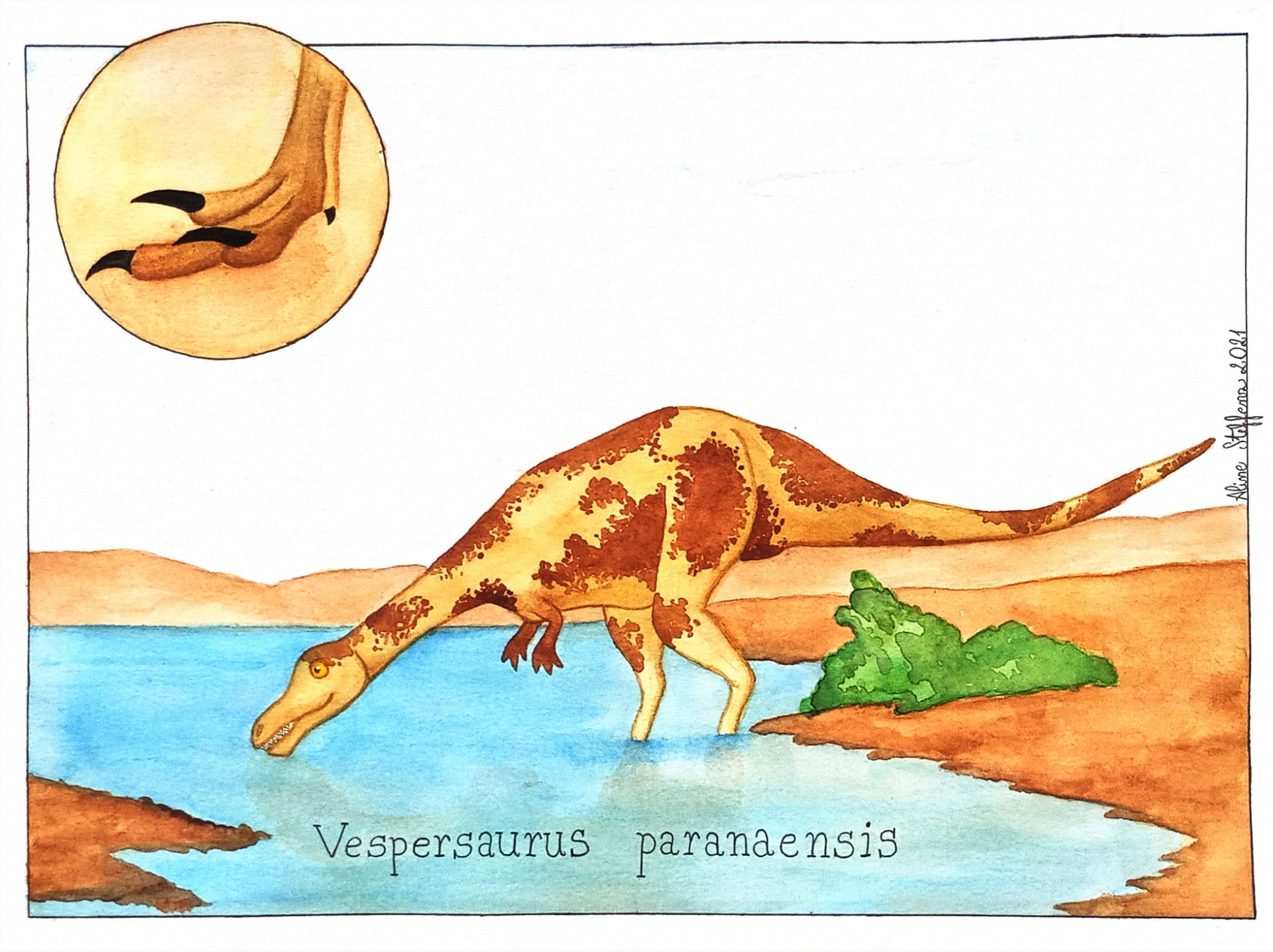 Vespersaurus paranaensis: o dinossauro paranaense :: Bioaquarela