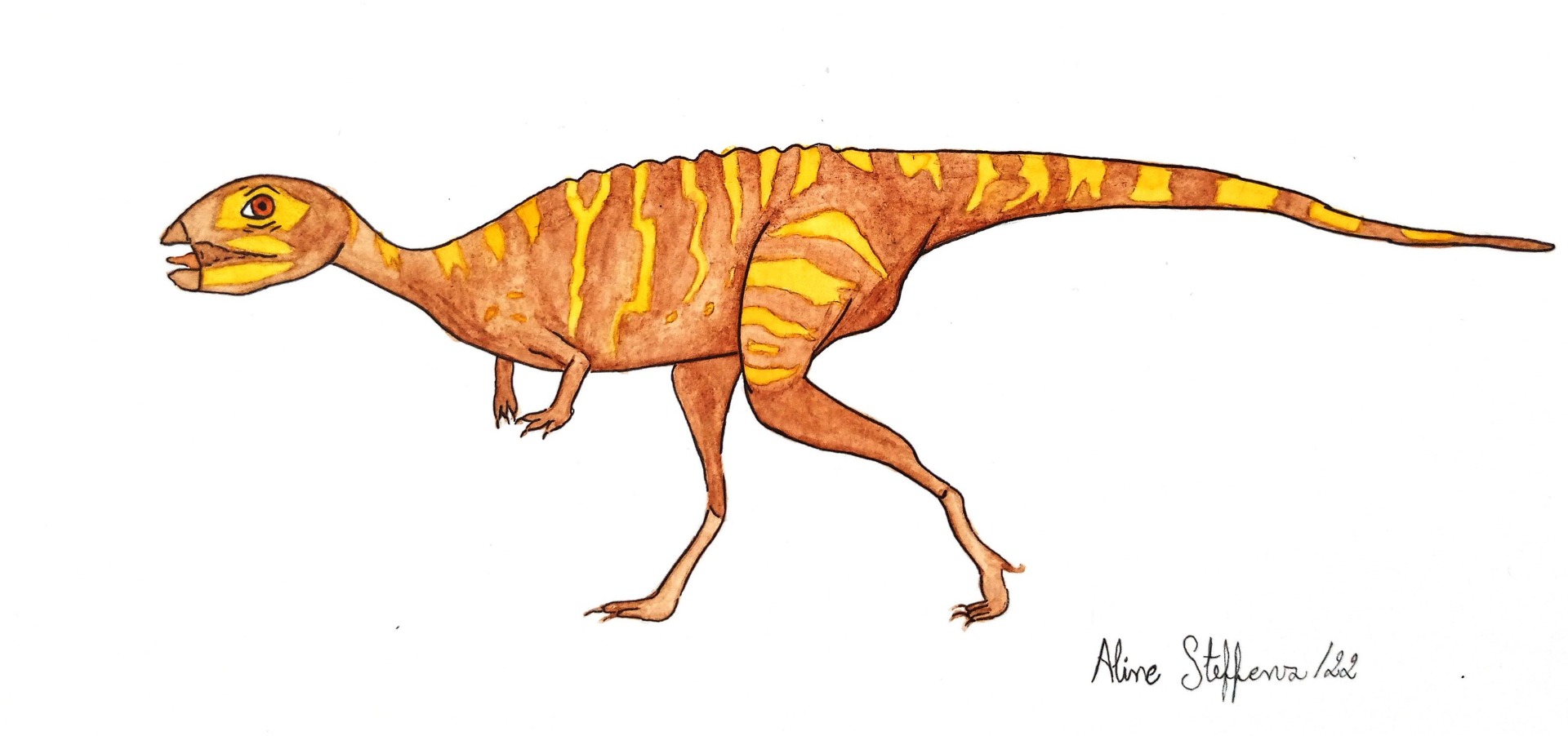Berthasaura leopoldinae: um dinossauro sem dentes :: Bioaquarela